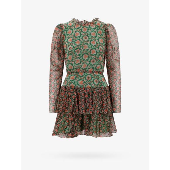 SALONI | Dresses | Saloni Woman Silk Dress With Floral Print | Poshmark